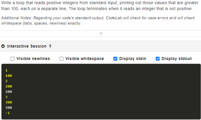 Solved Write A Loop That Reads Positive Integers From 
