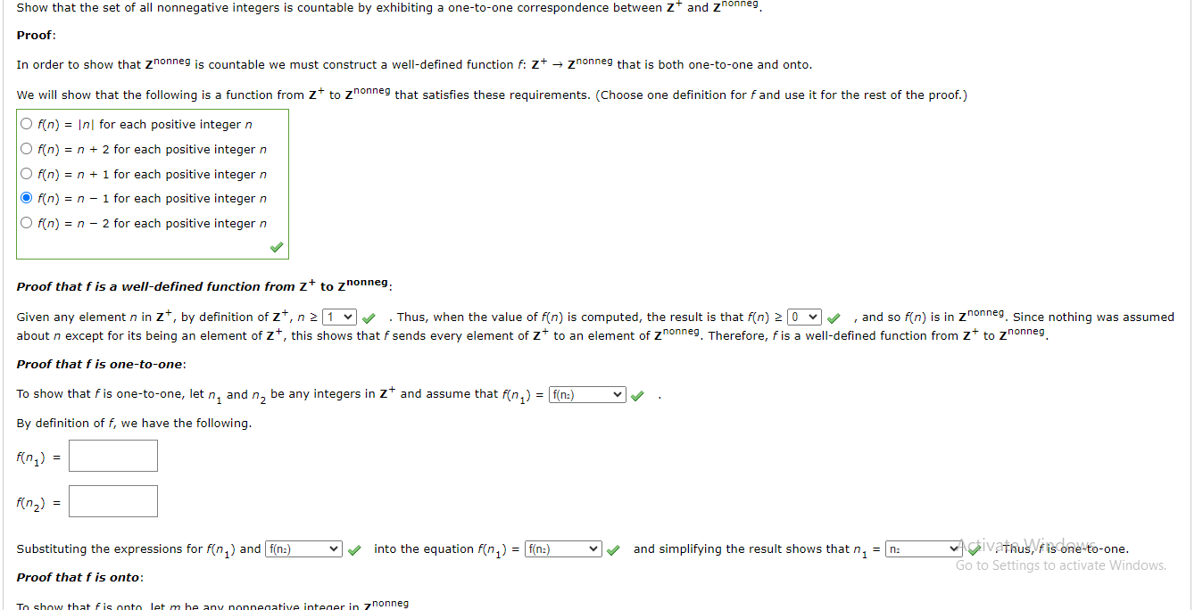 Solved Show that the set of all nonnegative integers is | Chegg.com
