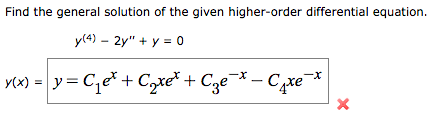 Solved Find the general solution of the given higher-order | Chegg.com