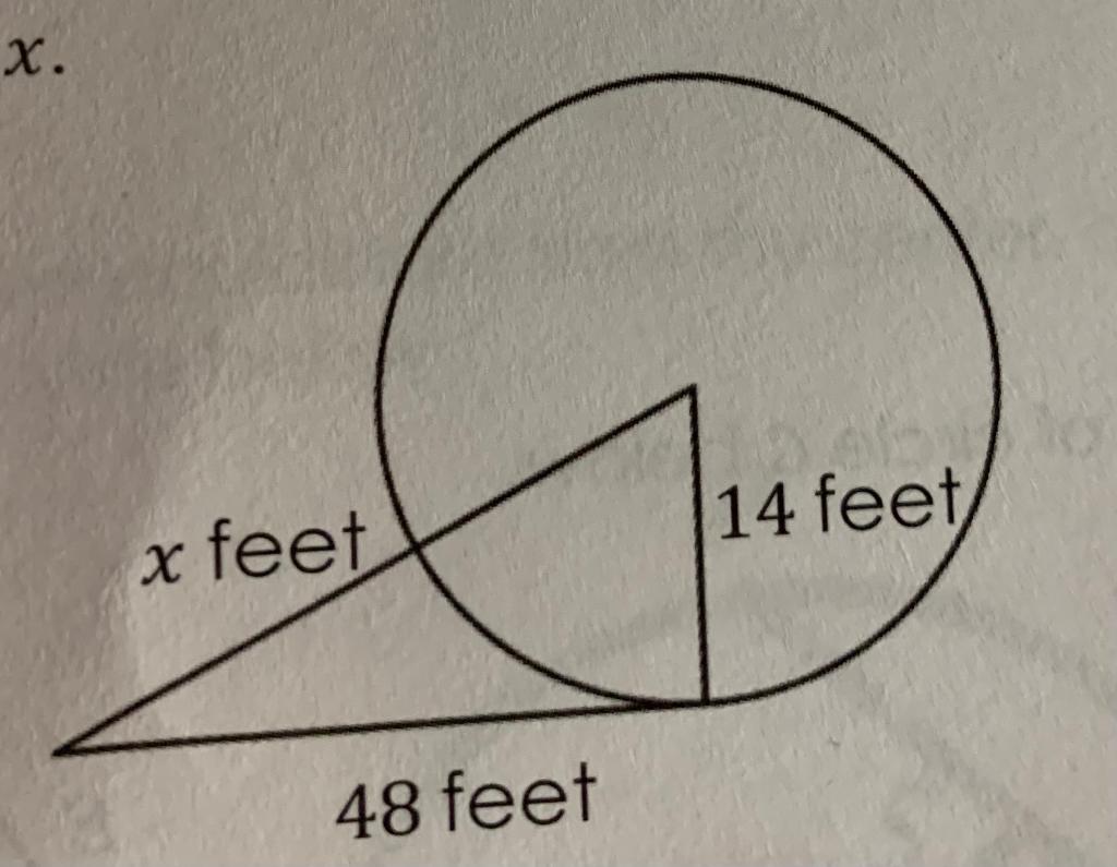 Solved X. 14 feet) x feet 48 feet | Chegg.com