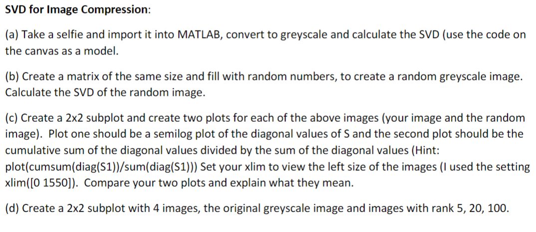 Solved solve in MATLAB SVD code: A = [100 -1;-1 1] [U,S,V] | Chegg.com