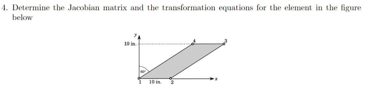 Solved 4. Determine the Jacobian matrix and the | Chegg.com
