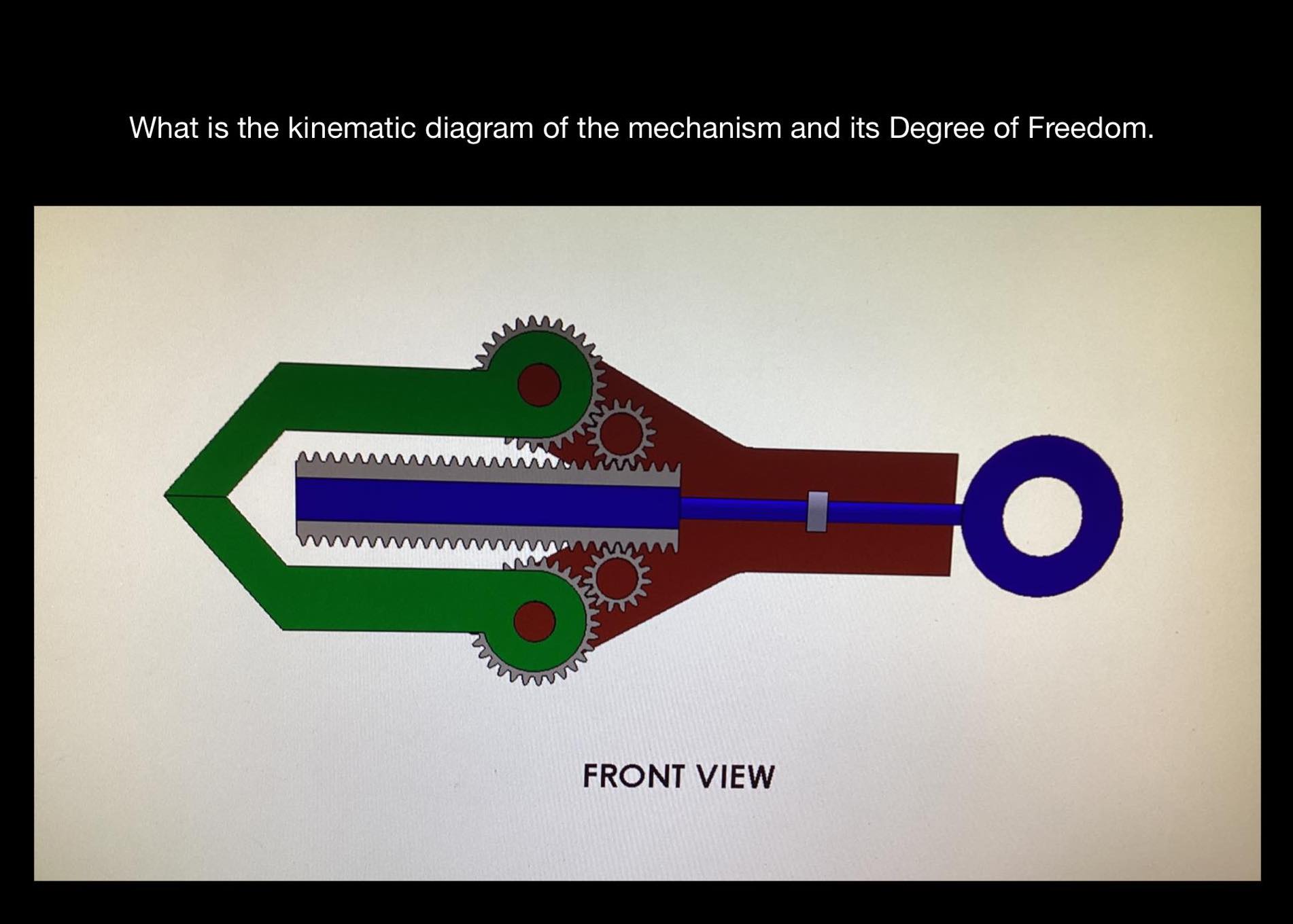 What is the kinematic diagram of the mechanism and | Chegg.com