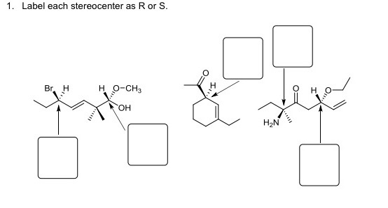 Solved 1. Label each stereocenter as R or S. OH H2N | Chegg.com