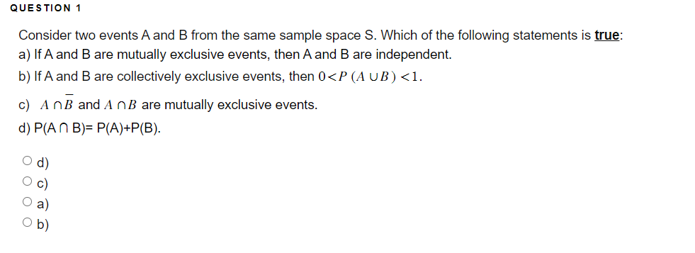 Solved Consider two events A and B from the same sample | Chegg.com