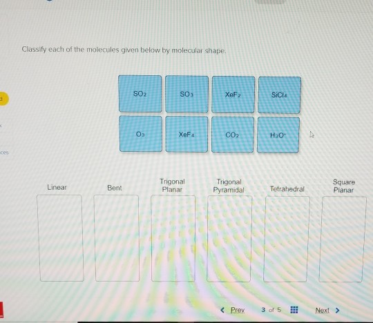 Solved Classify each of the molecules given below by | Chegg.com