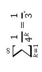 Solved ∑k=1∞4k1=31 | Chegg.com