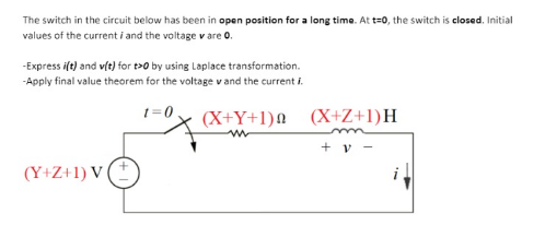 Solved The switch in the circuit below has been in open | Chegg.com