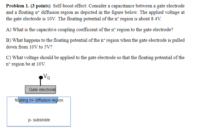 Solved Problem 1. (3 points) Self-boost effect: Consider a | Chegg.com