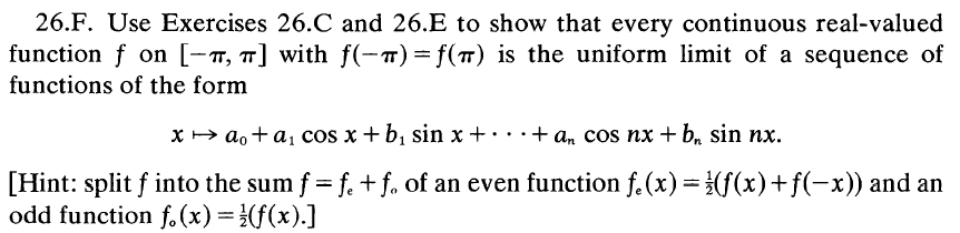 Solved 26.C. Show that every continuous real-valued function | Chegg.com