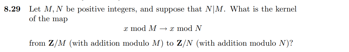 Solved 8.29 Let M, N be positive integers, and suppose that | Chegg.com