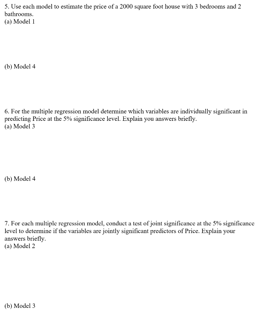 Solved House Price Modeling Overview: In this project, you | Chegg.com