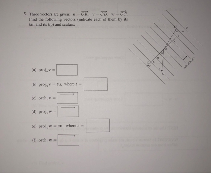 Solved 2. For each pair of vectors in the picture, write the | Chegg.com