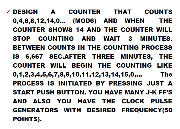 design the counter circuit using 4 jk flip | Chegg.com