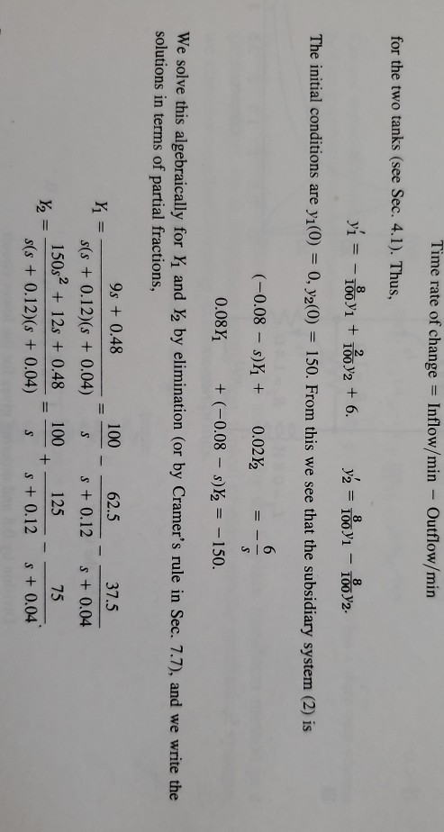Solved Can you please show how you solve for Y1 and Y2 and | Chegg.com