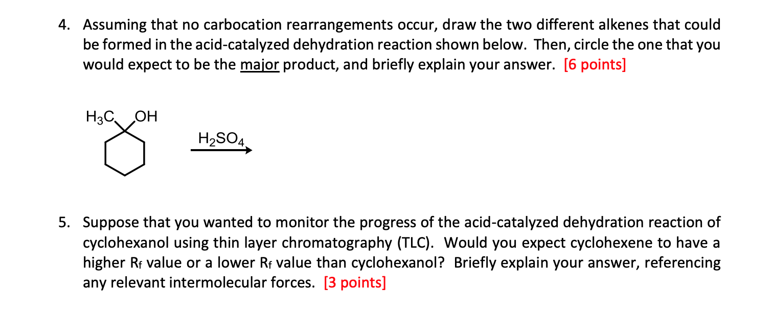 Solved In this experiment, cyclohexanol is dehydrated by | Chegg.com