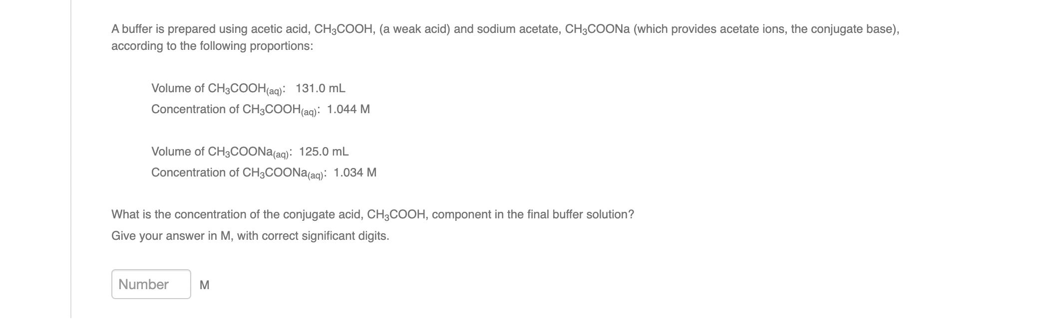 Solved A buffer is prepared using acetic acid, CH3COOH, (a | Chegg.com