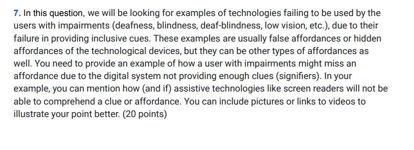 Solved 7. In this question, we will be looking for examples | Chegg.com