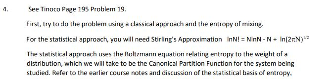 Solved 19. What is the change of entropy for the following | Chegg.com