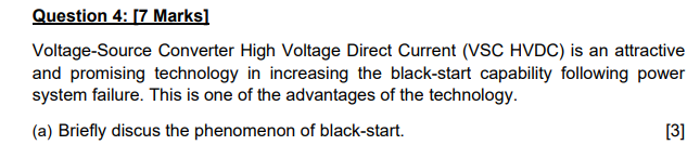 Solved Question 4: [7 ﻿Marks]Voltage-Source Converter High | Chegg.com