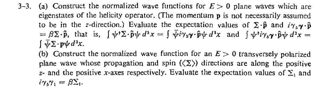 Solved . 3-3. (a) Construct the normalized wave functions | Chegg.com