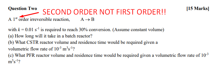 Solved PLEASE SOLVE IT AS A SECOND ORDER !!! NOT FIRST | Chegg.com