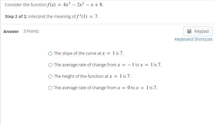 Solved Consider The Function F X 4x³ 2x² − X 8 Step