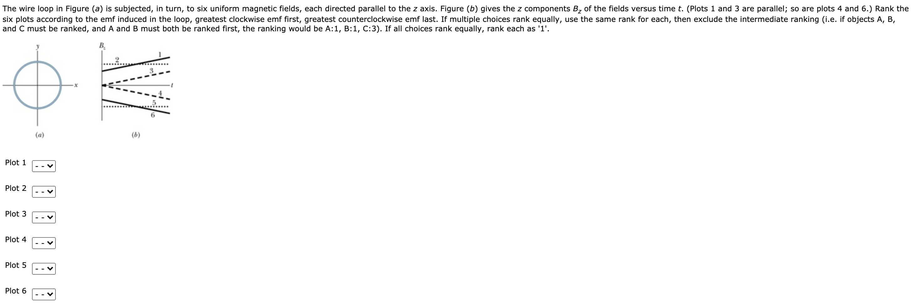 Solved The wire loop in Figure (a) is subjected, in turn, to | Chegg.com