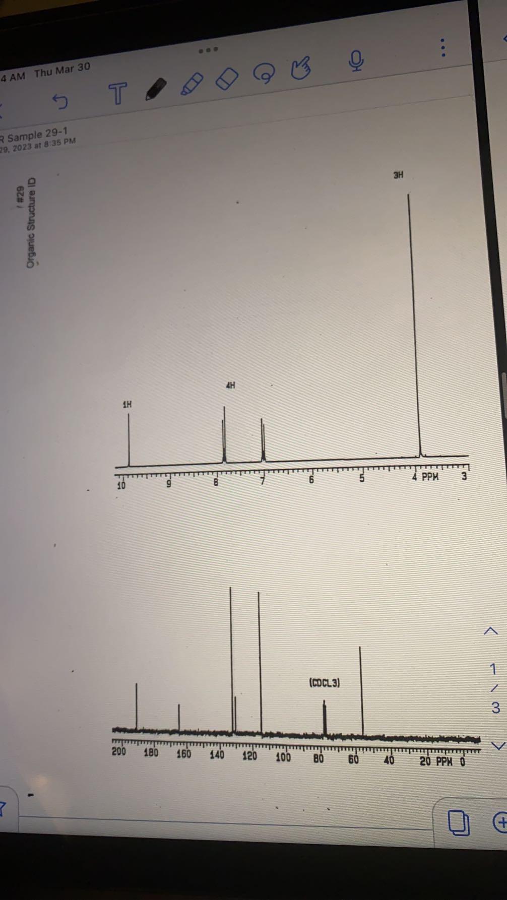 Solved Q Sample 29-1 Infrared absorption assignments: 'H | Chegg.com