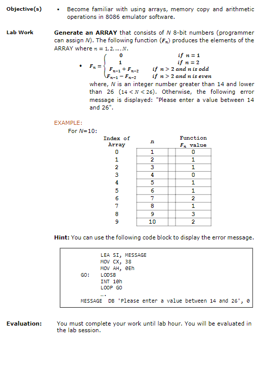 Solved - Become familiar with using arrays, memory copy and | Chegg.com