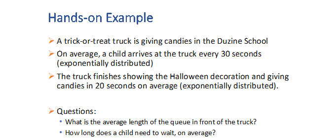 [Solved]: Hands-on Example A trick-or-treat truck is givin