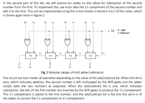 Solved In the second part of this lab, we will extend our | Chegg.com