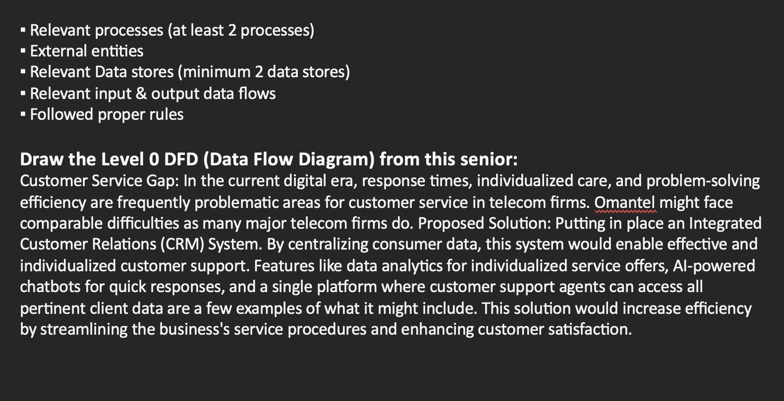 Solved Relevant processes (at least 2 ﻿processes)External | Chegg.com