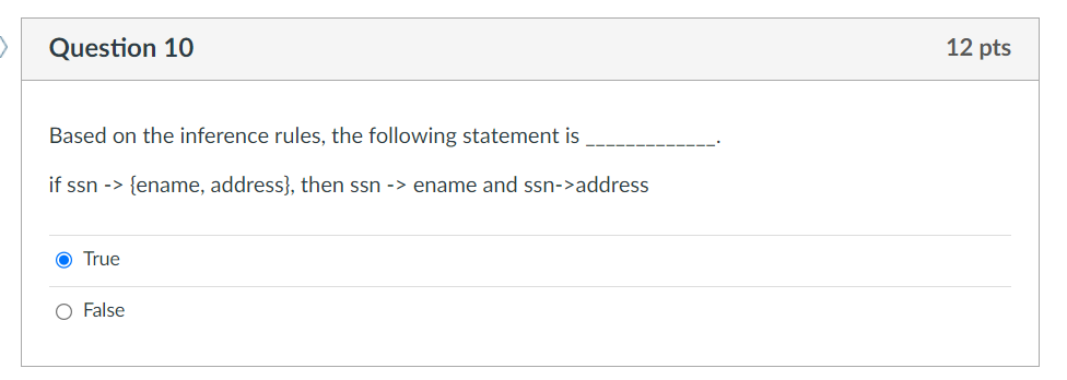 Solved Based on the inference rules, the following statement | Chegg.com