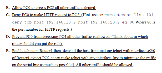Network Lab Question.. Using Cisco Packet | Chegg.com