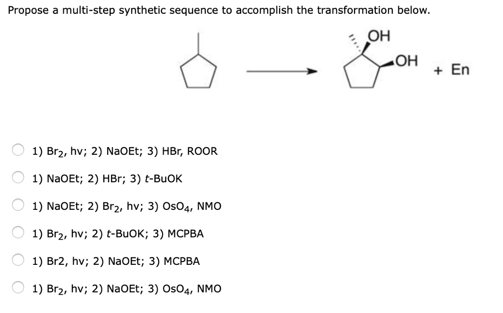 Solved Devise a synthetic route for the following equation | Chegg.com