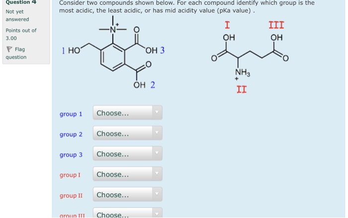 Solved Using drop-down box arrange the listed compounds in | Chegg.com