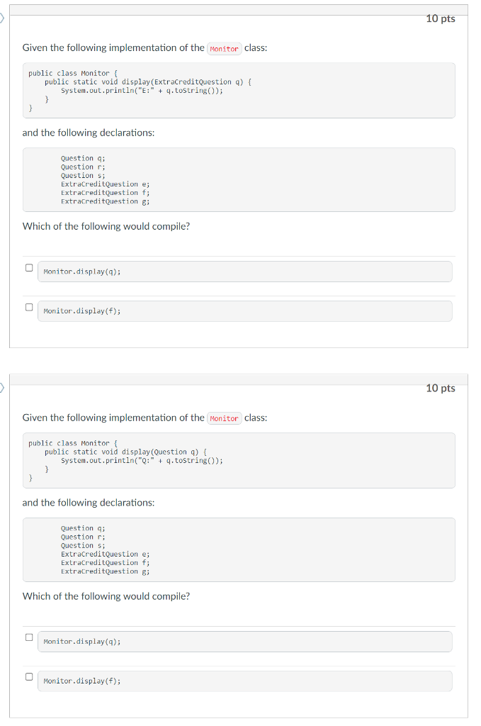 Solved All of the following make use of the following | Chegg.com