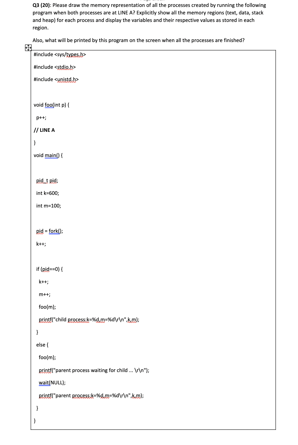 Solved Please draw the memory representation of all the | Chegg.com