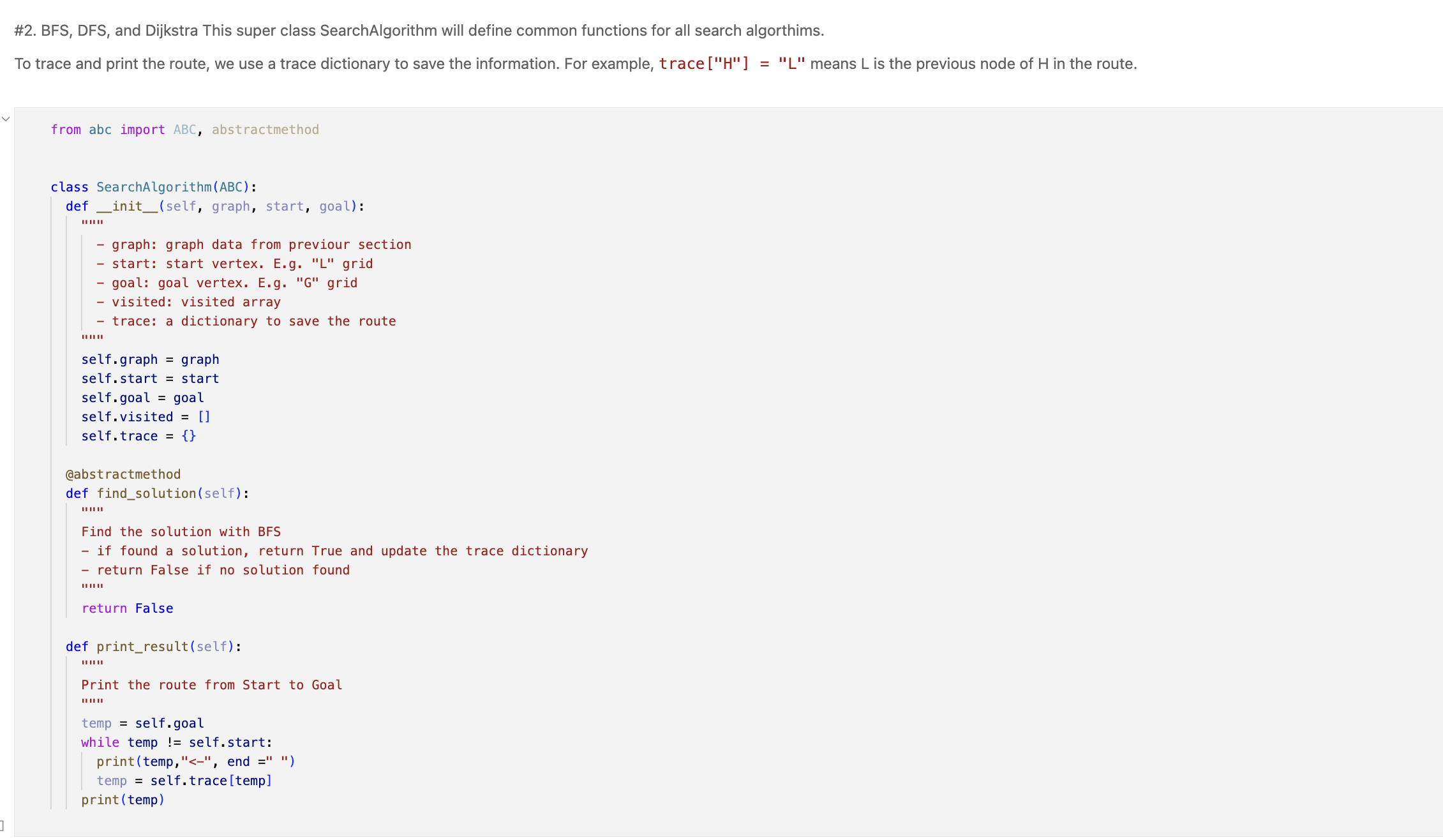 Solved 2. BFS, DFS, and Dijkstra This super class | Chegg.com