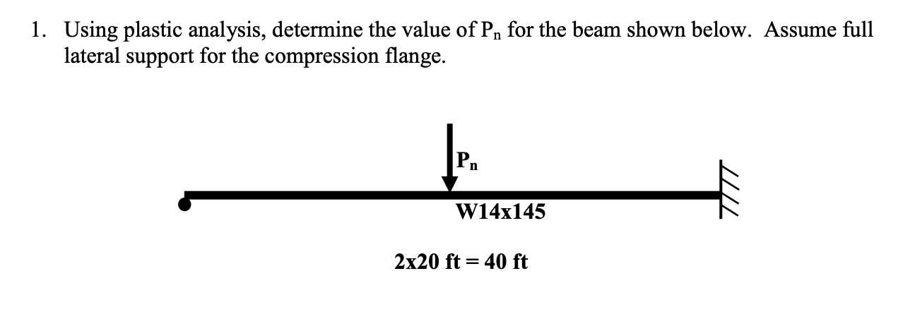 Solved 1. Using plastic analysis, determine the value of P, | Chegg.com