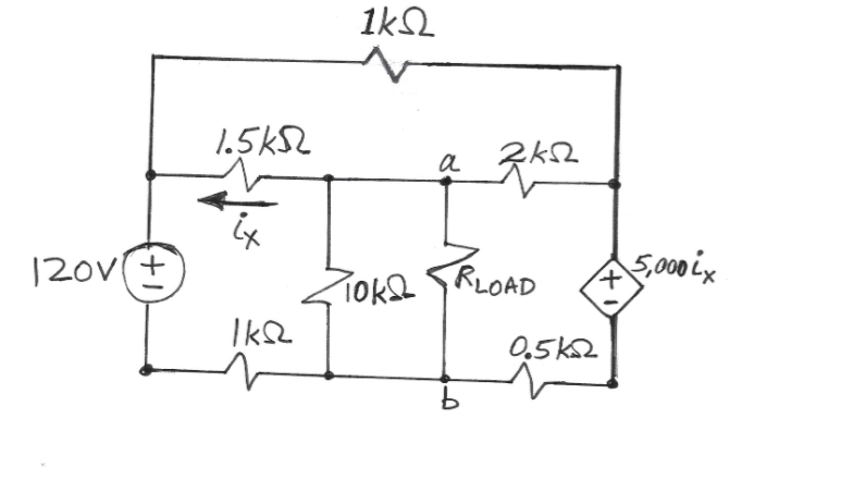 Solved find the value of r(load) in the given circuit for | Chegg.com