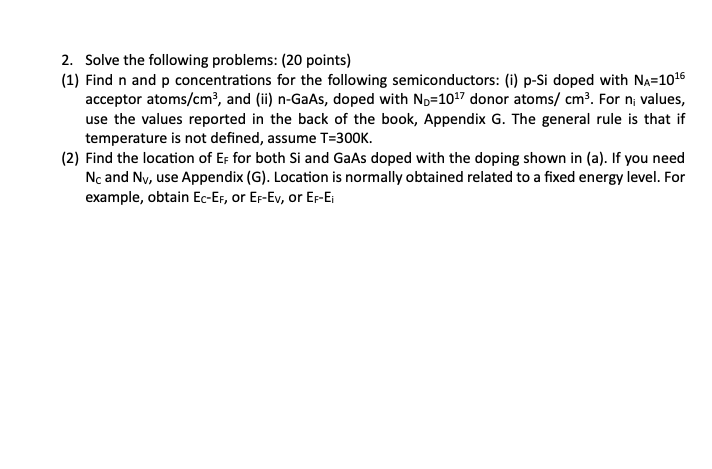 Solved 2. Solve the following problems: (20 points) (1) Find | Chegg.com