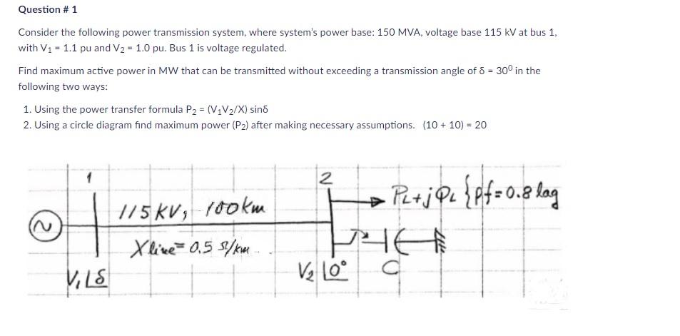 Solved Question # 1 Consider the following power | Chegg.com