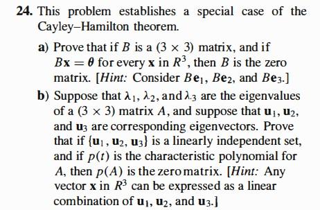 Solved 24. This problem establishes a special case of | Chegg.com