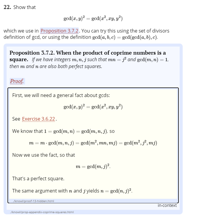 Solved 22. Show that gcd(2, y)= gcd(x?, xy, y) which we use | Chegg.com