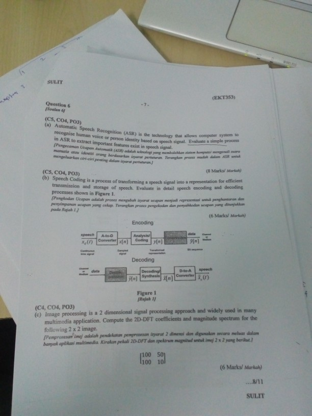 Solved SULIT (EKT353) Question 6 (Soalan of (CS, C04, P03) | Chegg.com