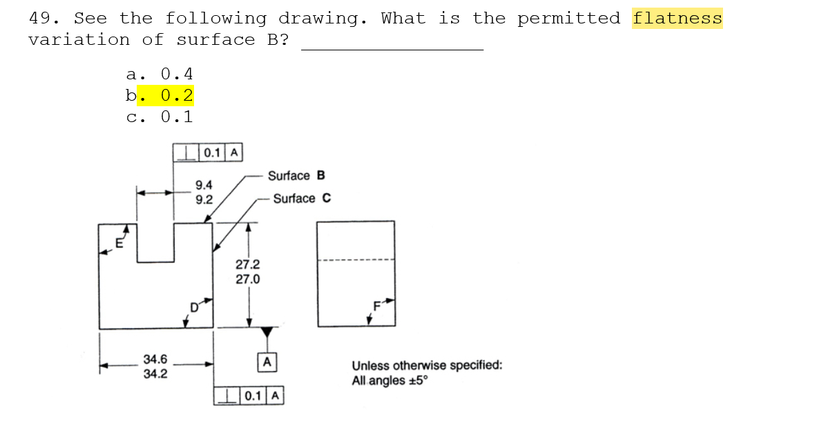 Solved 49. See the following drawing. What is the permitted | Chegg.com