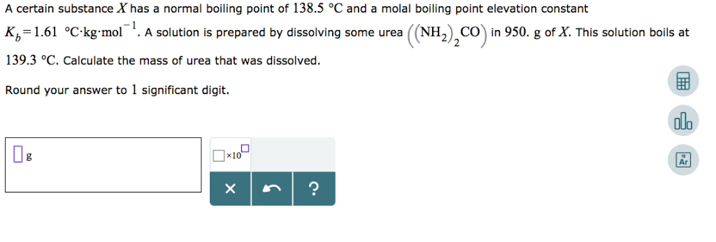 Solved A certain substance X has a normal boiling point of | Chegg.com