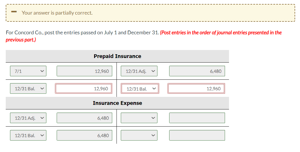 Solved On July 1,2025 , Concord Co. pays $12,960 to | Chegg.com